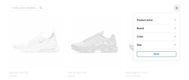 Product Filters - Bricks Library