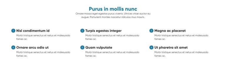 Info with numbered pointers - Bricks Library